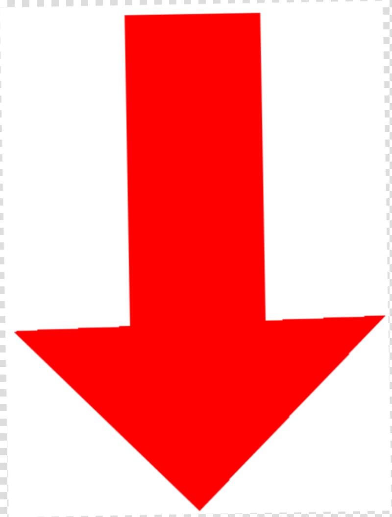 Red Down Arrow Arrow Computer Icons Red Arrow Transparent 