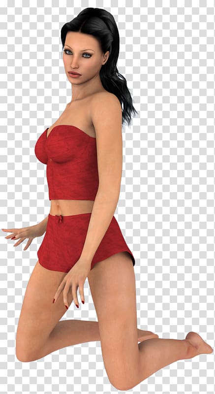 Lingerie Supermodel shoot Pin-up girl, model transparent background PNG clipart | HiClipart
