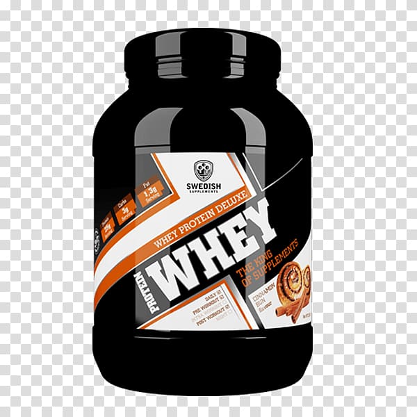 Dietary supplement Whey protein Eiweißpulver, Cinnamon Bun transparent ...