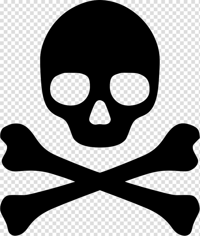 Poison Hazard Symbol Skull And Crossbones Symbol Transparent 