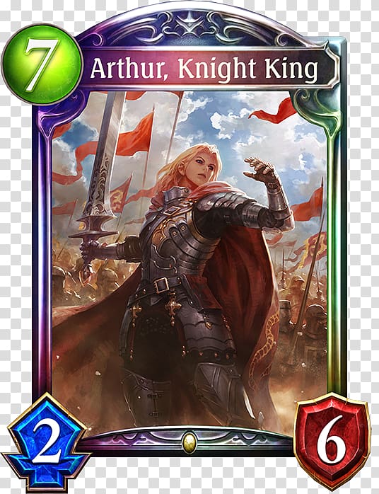 Shadowverse King Arthur カード Bahamut Cygames, KING ARTHUR transparent ...