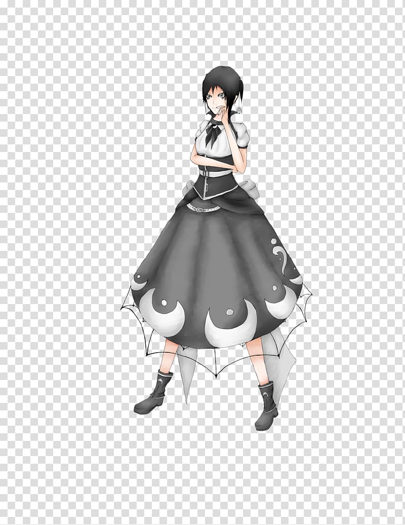 Figurine Illustration Costume, tokyo ghoul oc transparent background ...