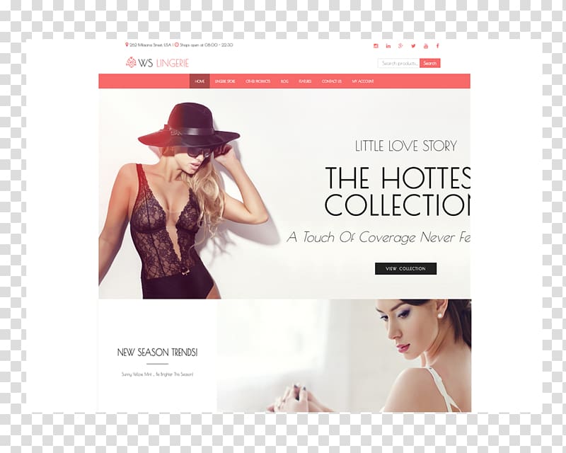 WooCommerce Responsive web design WordPress E-commerce Lingerie, WordPress transparent ...