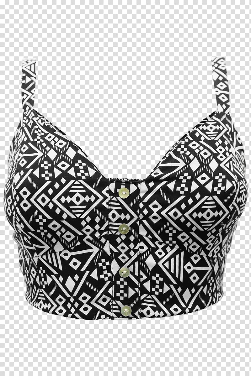 White Neck Top Undergarment Swimsuit, aztec print transparent ...