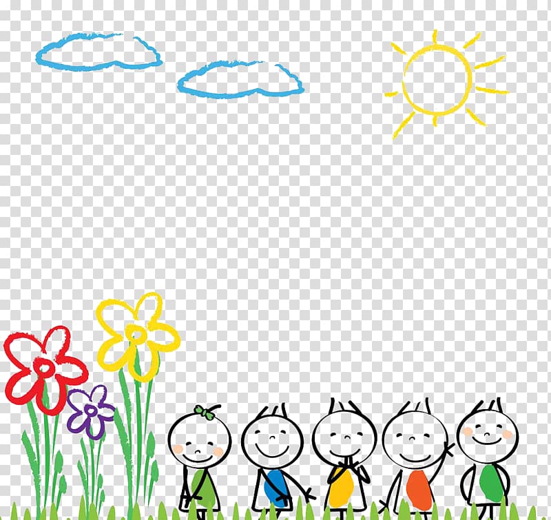 Cartoon line painting transparent background PNG clipart | HiClipart
