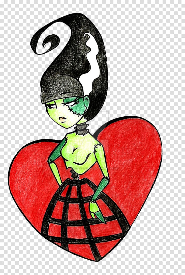 Digital art LAND OF THE FREAKS, Bride Of Frankenstein transparent ...