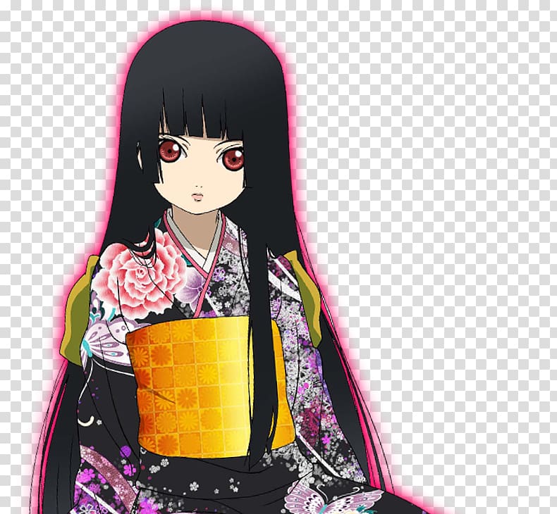 Ai Enma Kikuri Anime Hell Sakasama no Chō, Anime transparent background ...