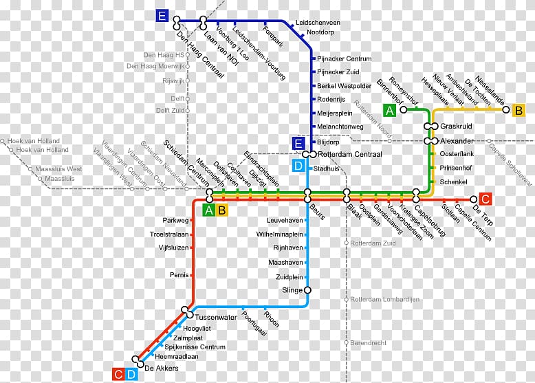 Rotterdam Metro Den Haag Centraal Rapid transit 打折村, Rotterdam Centraal ...