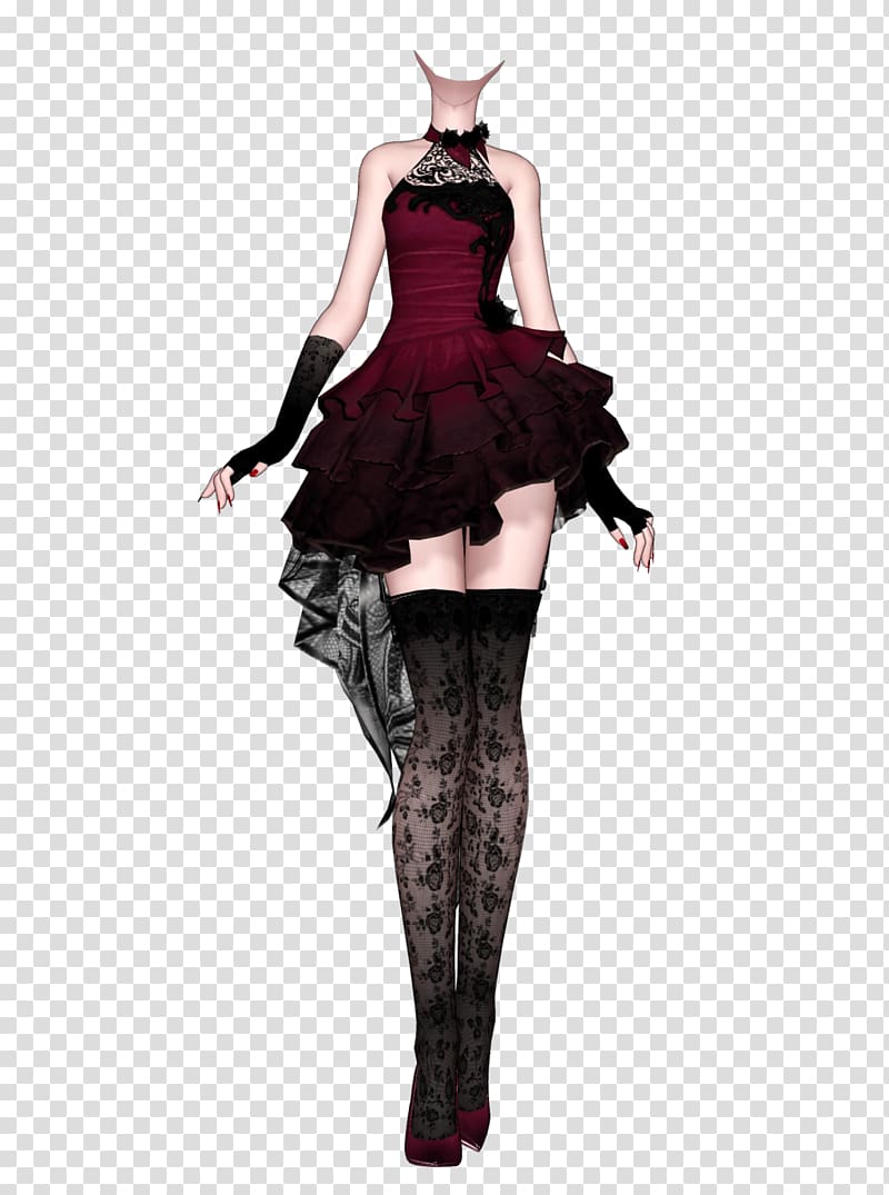 Dress Clothing Fashion Drawing Art, Red Clothes transparent background ...