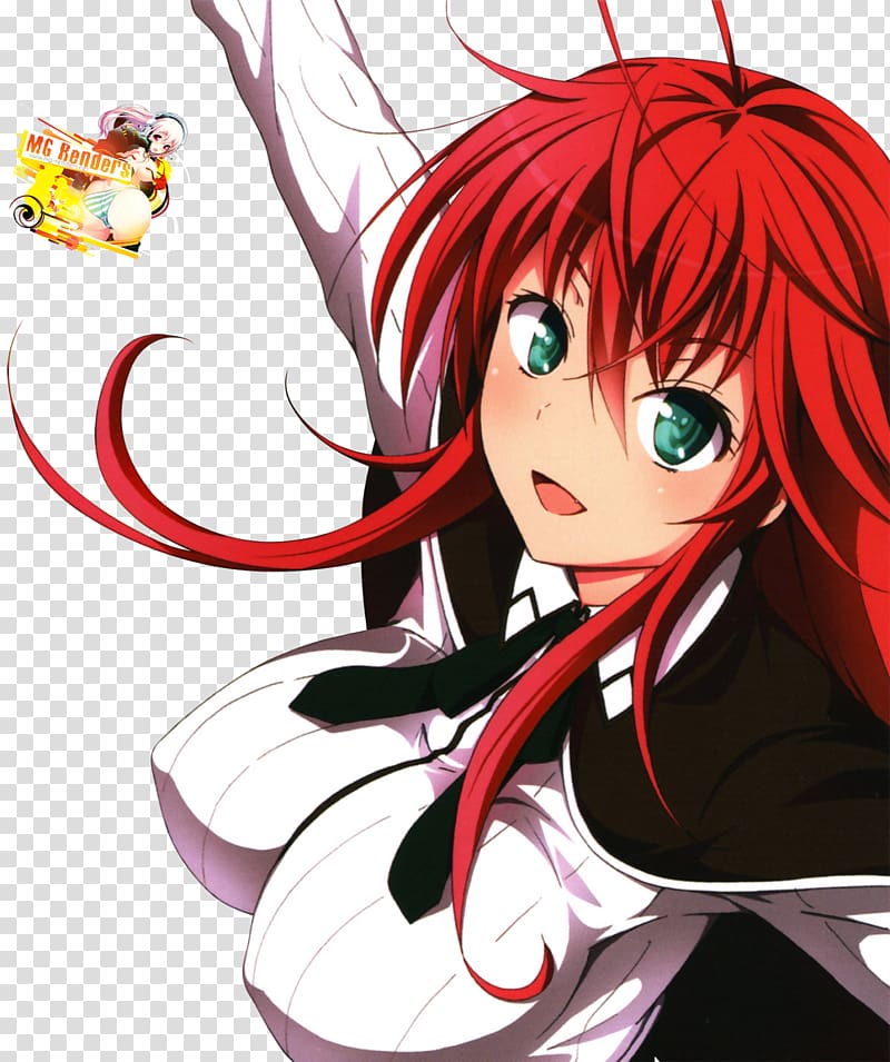 Rias Gremory High School DxD Anime, Anime transparent background PNG ...