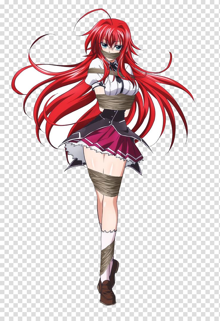 Rias Gremory High School DxD Anime, tied transparent background PNG ...