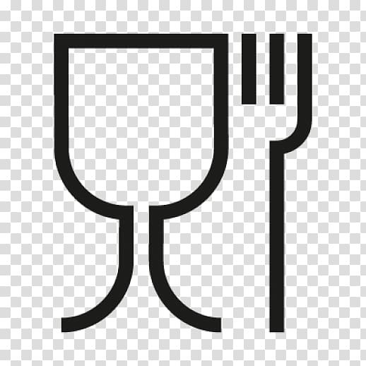 Food contact materials Symbol sklenice a vidličky, symbol transparent ...