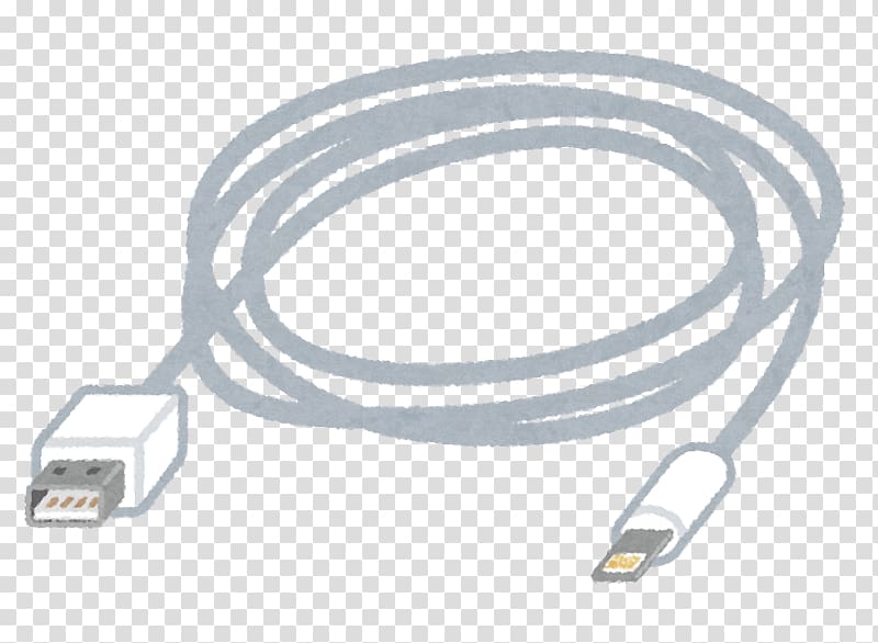 Serial cable Electrical cable Thunderbolt Lightning いらすとや, lightning ...