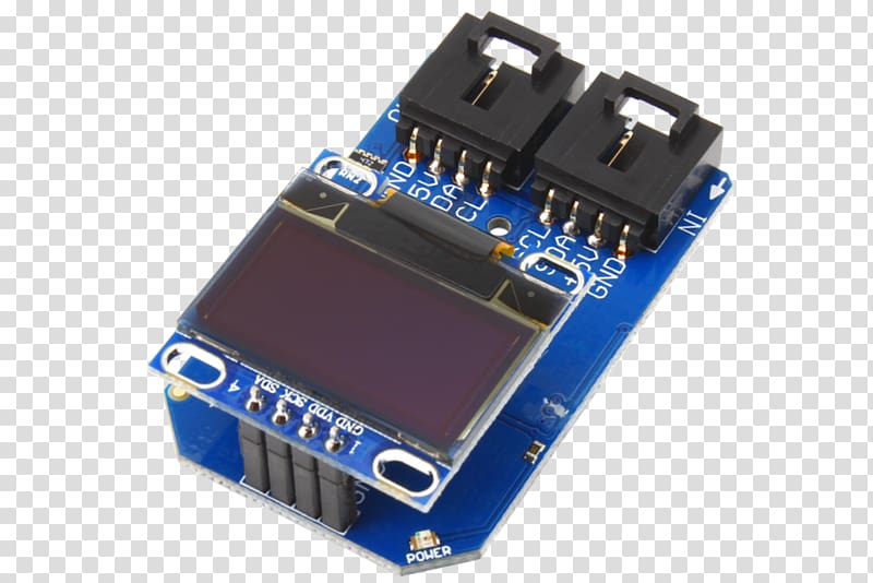 Microcontroller I²C Display device LED display, others transparent ...