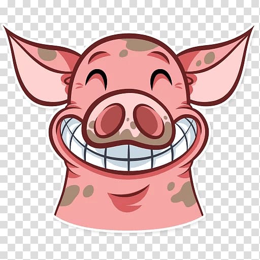 Pig Sticker Telegram Пикабу Homunculus loxodontus, pig transparent ...