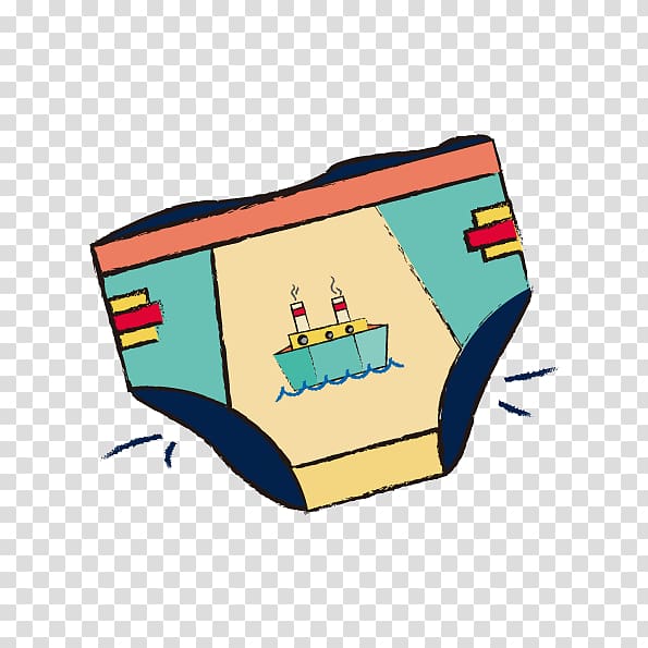 Diaper Drawing , painted baby underwear transparent background PNG ...